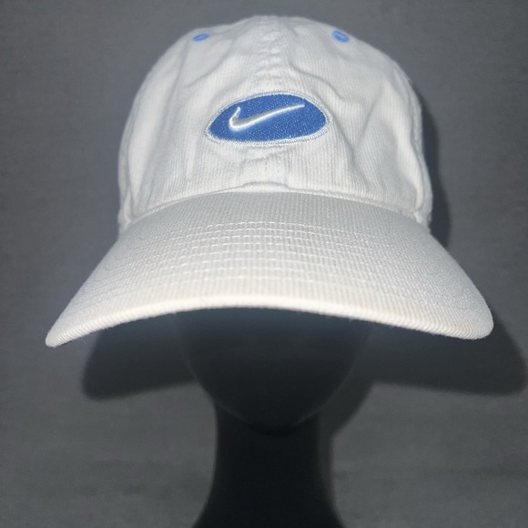 Nike | Accessories | Vtg Nike Silver Tag Cap Hat Cream Embroidered ...